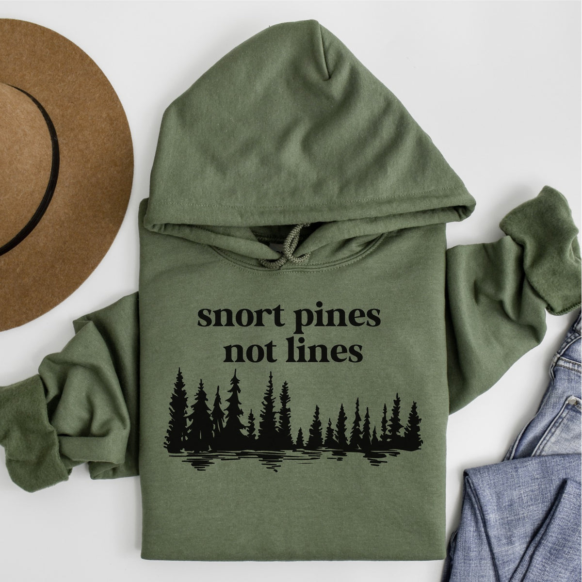 HandCrofted Snort Pines Hoodie — Sweet Intention